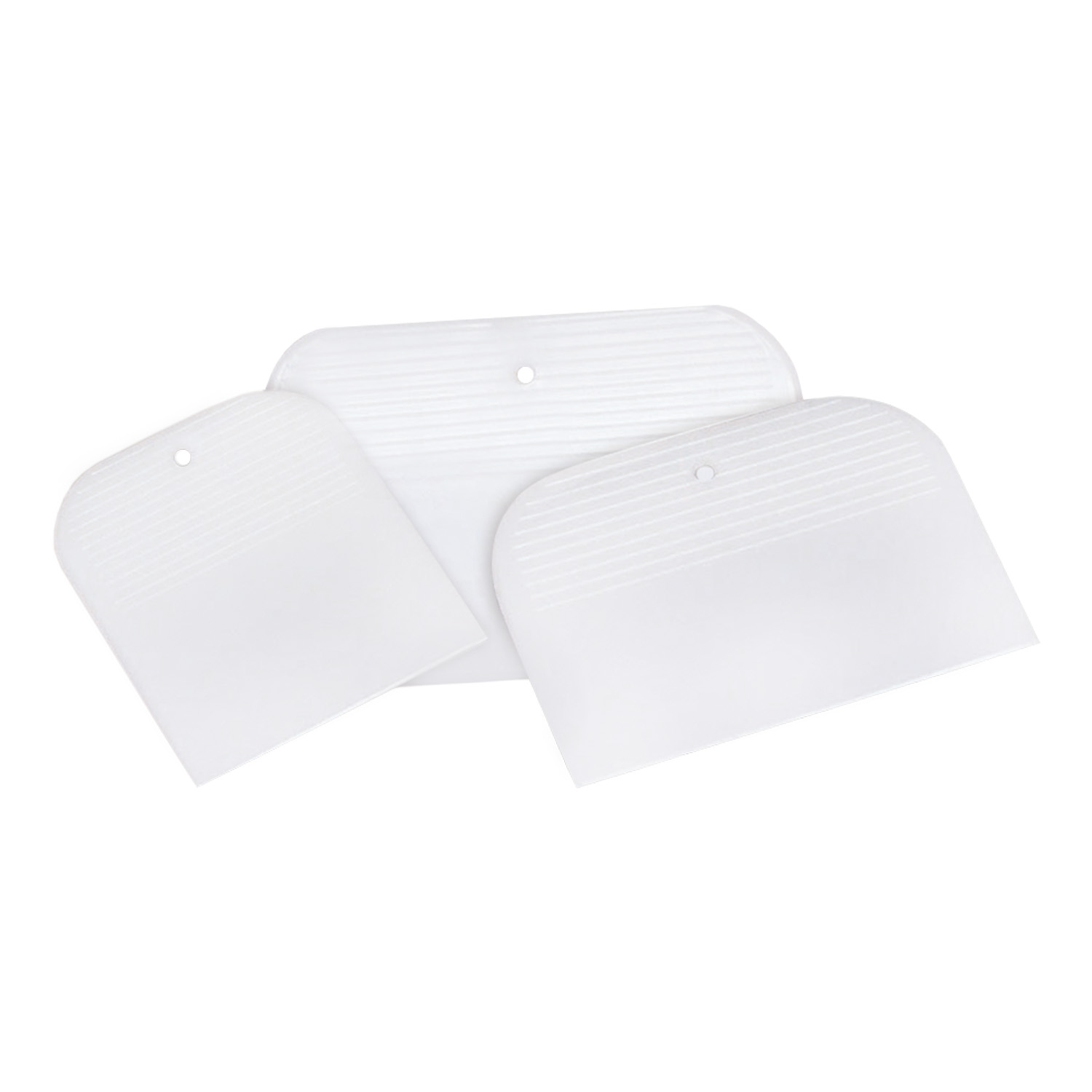 White plastic body filler applicators ( set of 3) - pro ...