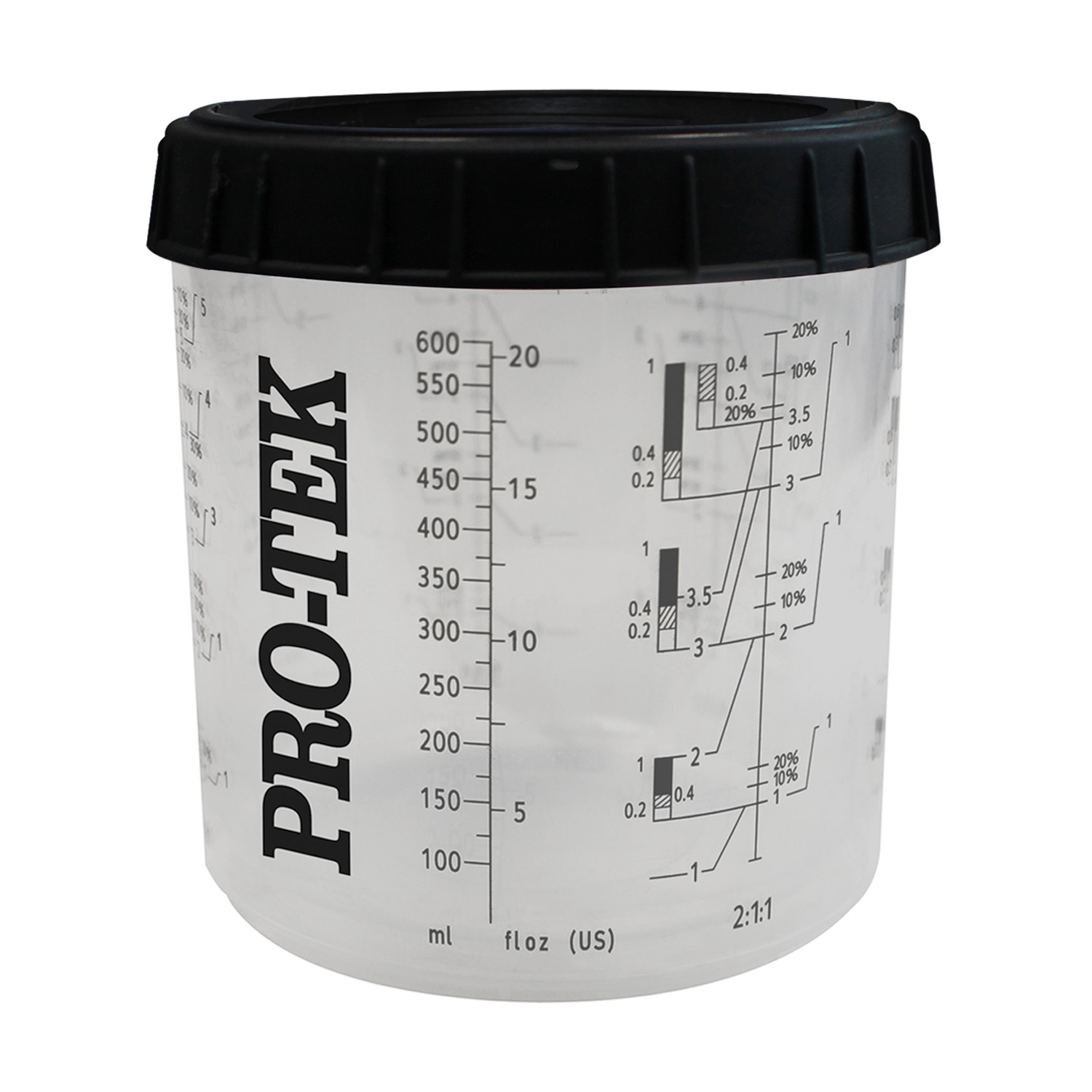 600 ml Rigid Cup - pro-teksprayequipment.com