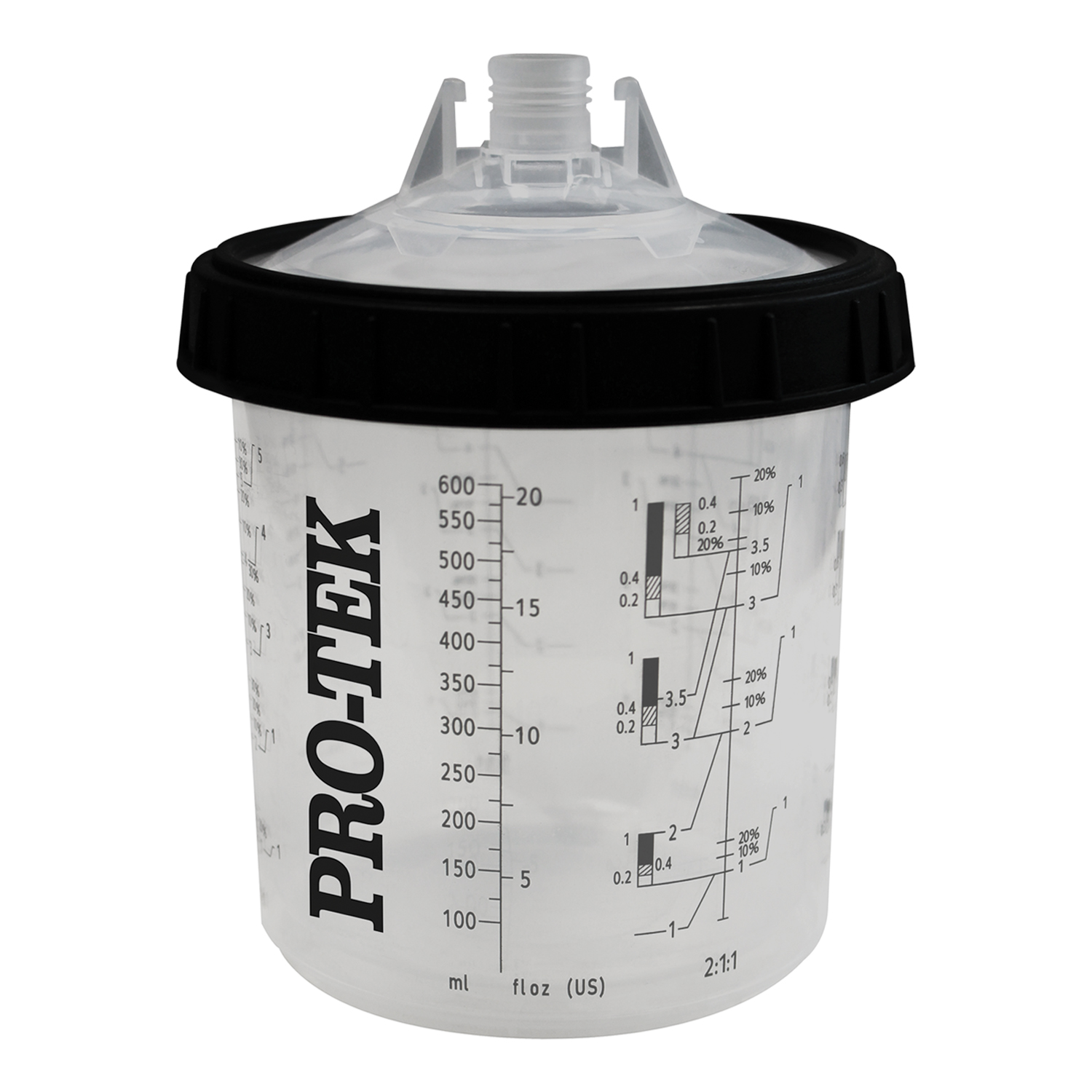 Flexible Paint Cup System 600ml (125 micron) - pro-teksprayequipment.com
