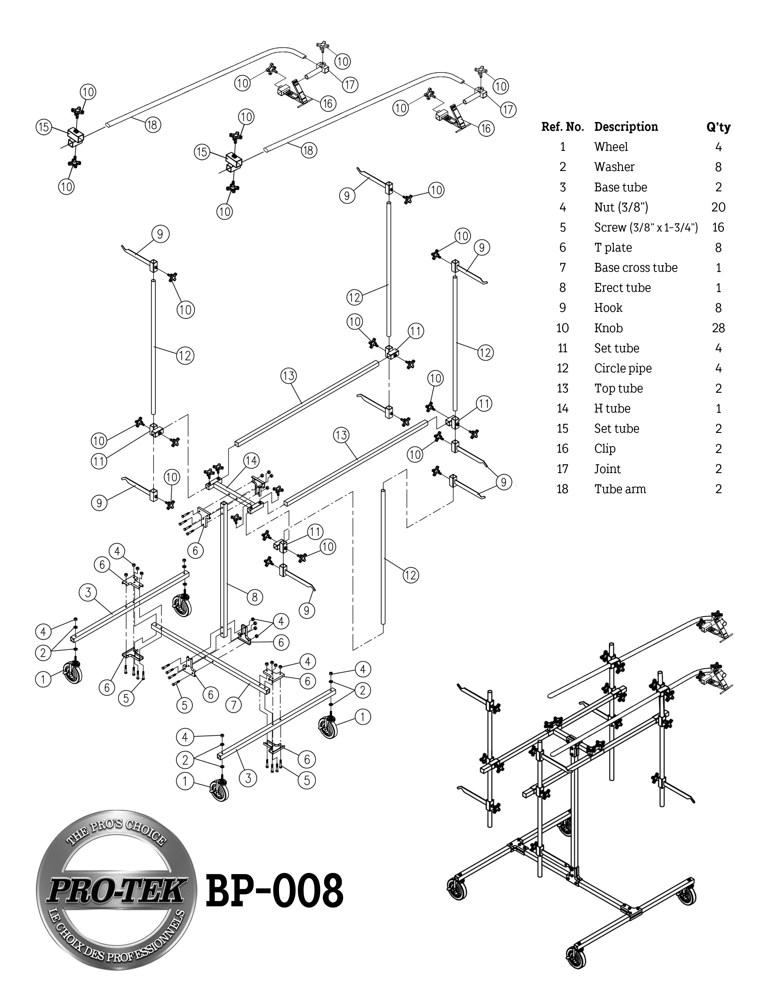Body Shop Parts Rack Universal - pro-teksprayequipment.com