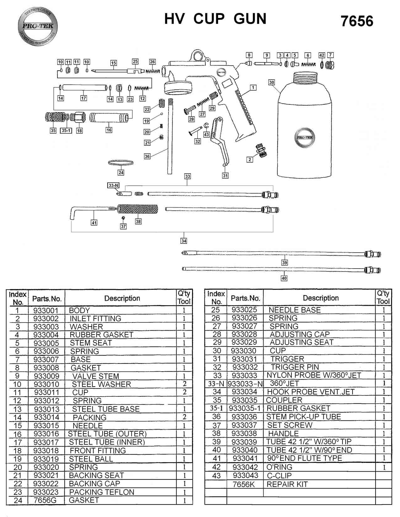 Undercoating Gun & Cup - pro-teksprayequipment.com