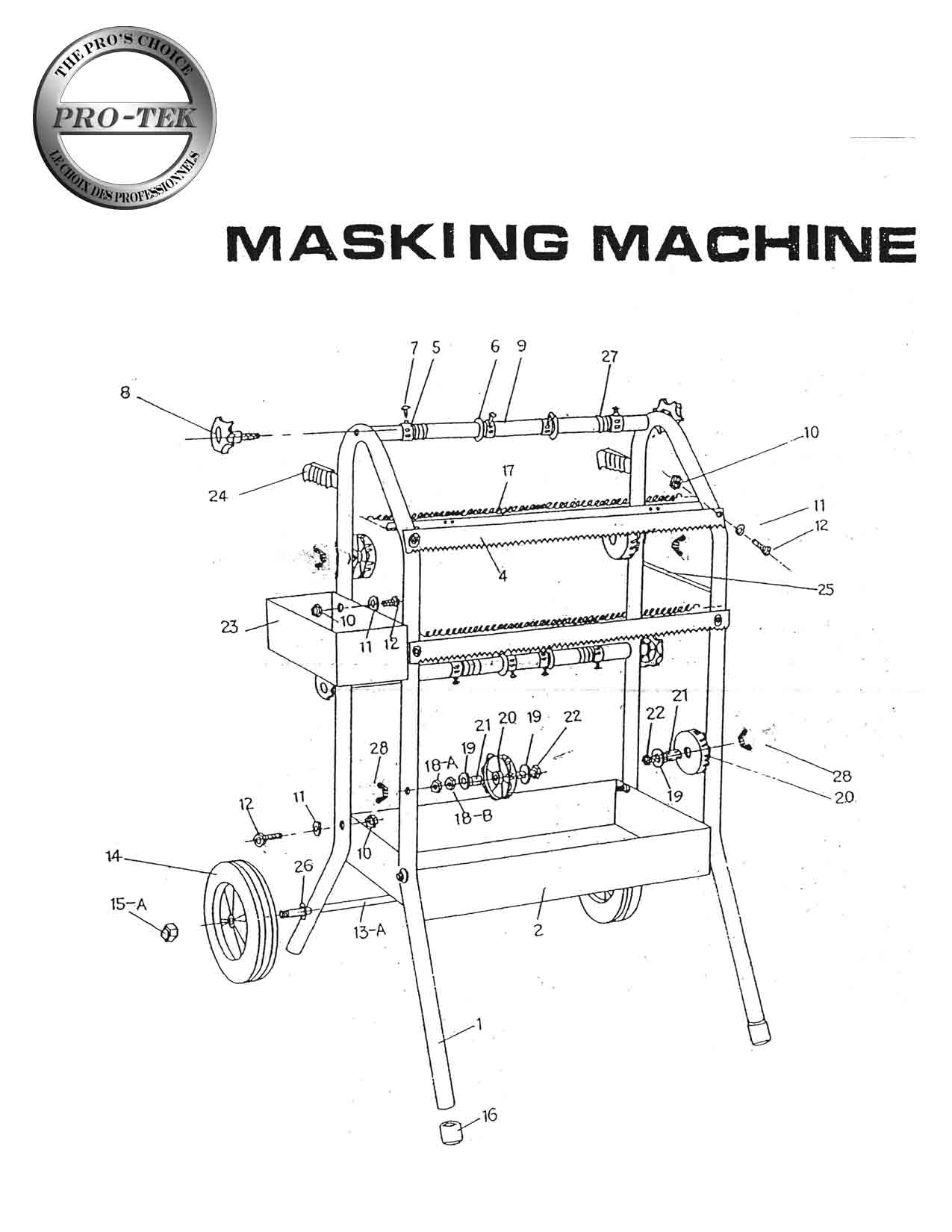 24" portable deluxe masking machines - pro-teksprayequipment.com