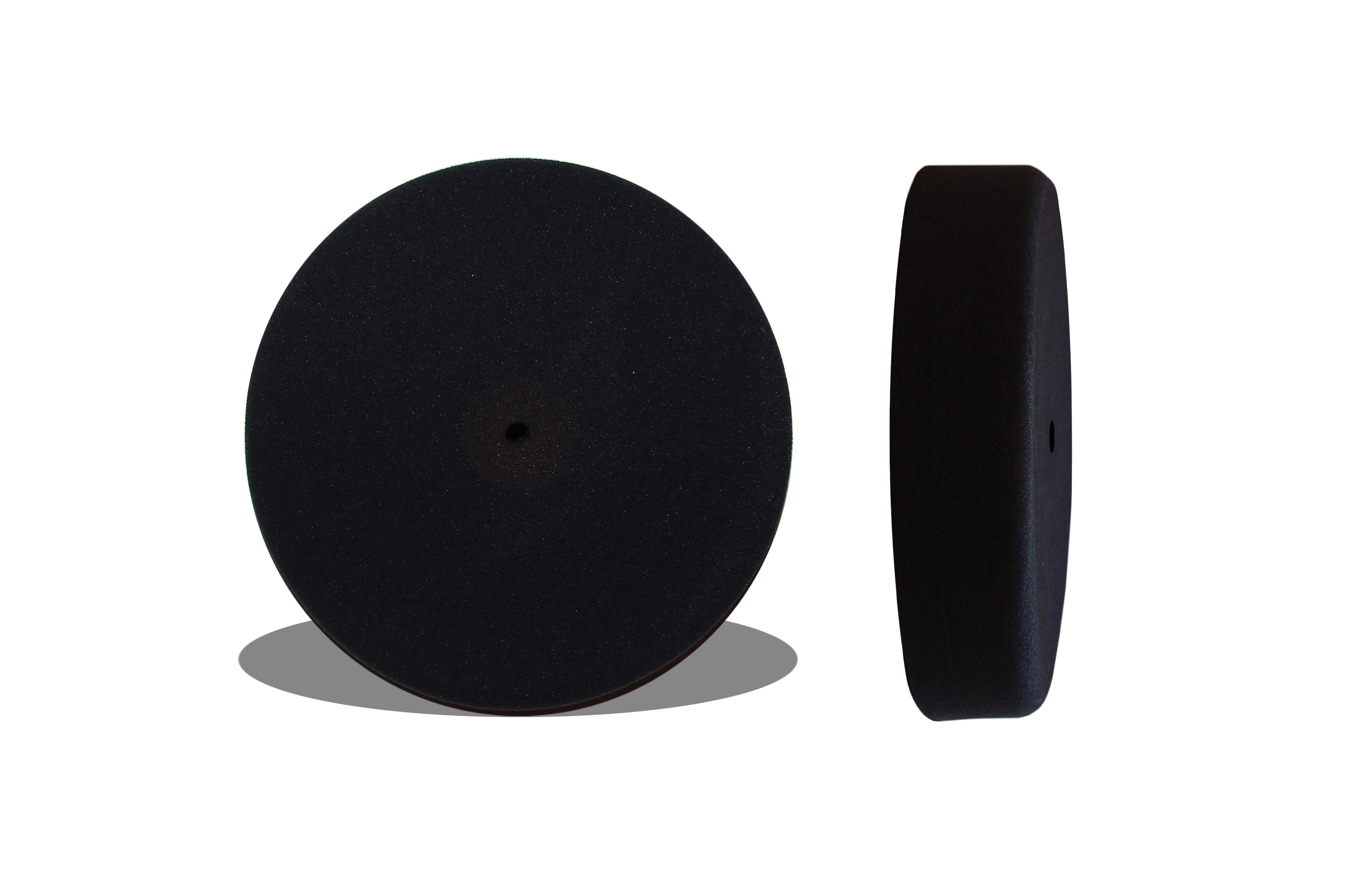 6 in. Black flat surface polishing foam, Hook it (Velcro) - pro ...